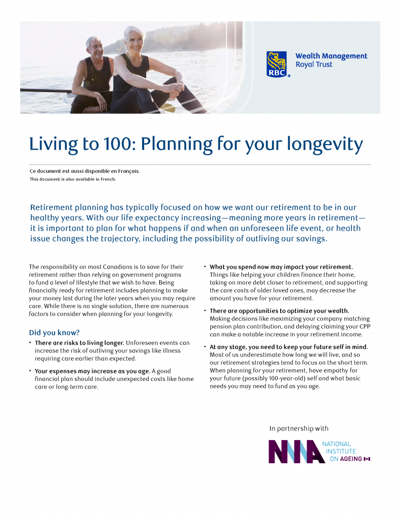 Financial Planning for a Long Life - English - NIA